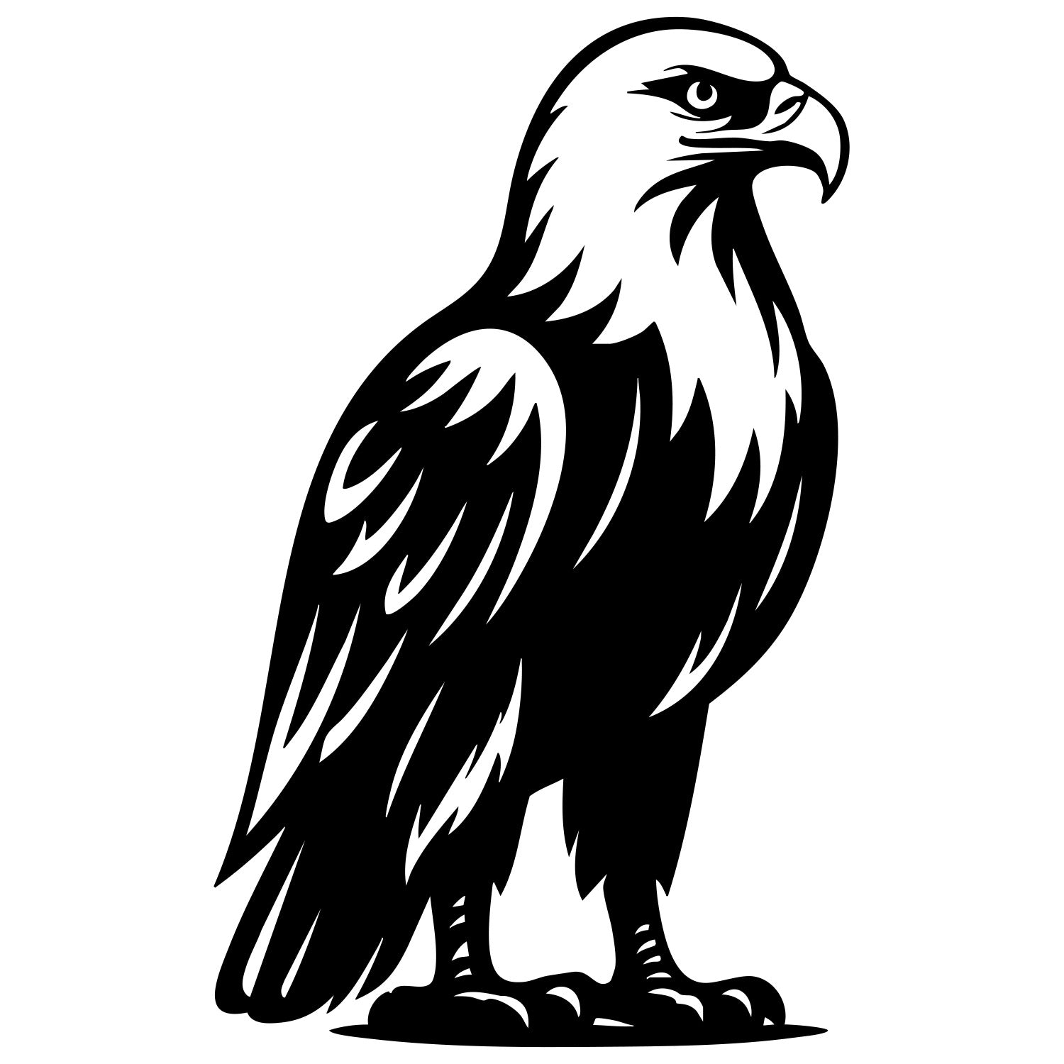 Bald Eagle DXF File – CNC Cutting Design | ABEAGLE1 – DXF Files for CNC