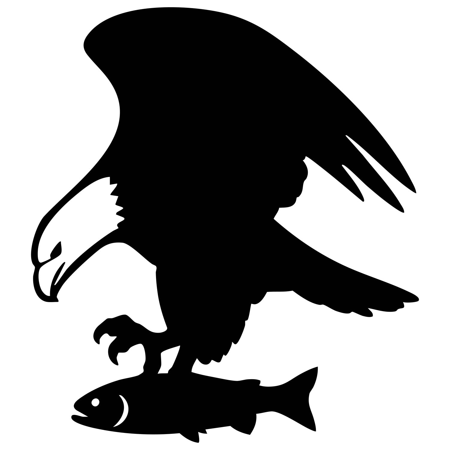 Bald Eagle DXF File – CNC Cutting Design | ABEAGLE10 – DXF Files for CNC