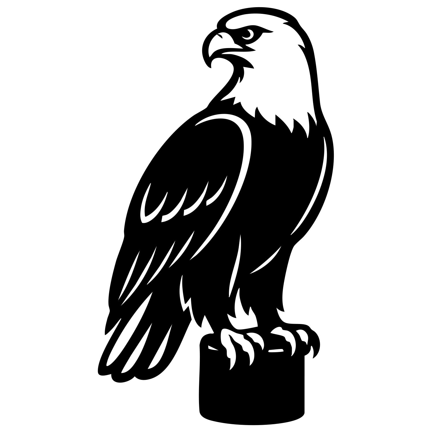 Bald Eagle DXF File – CNC Cutting Design | ABEAGLE14 – DXF Files for CNC