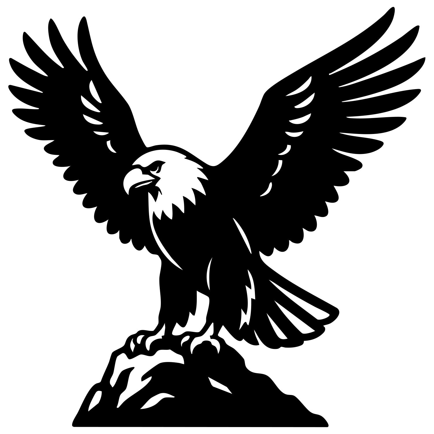 Bald Eagle DXF File – CNC Cutting Design | ABEAGLE21 – DXF Files for CNC