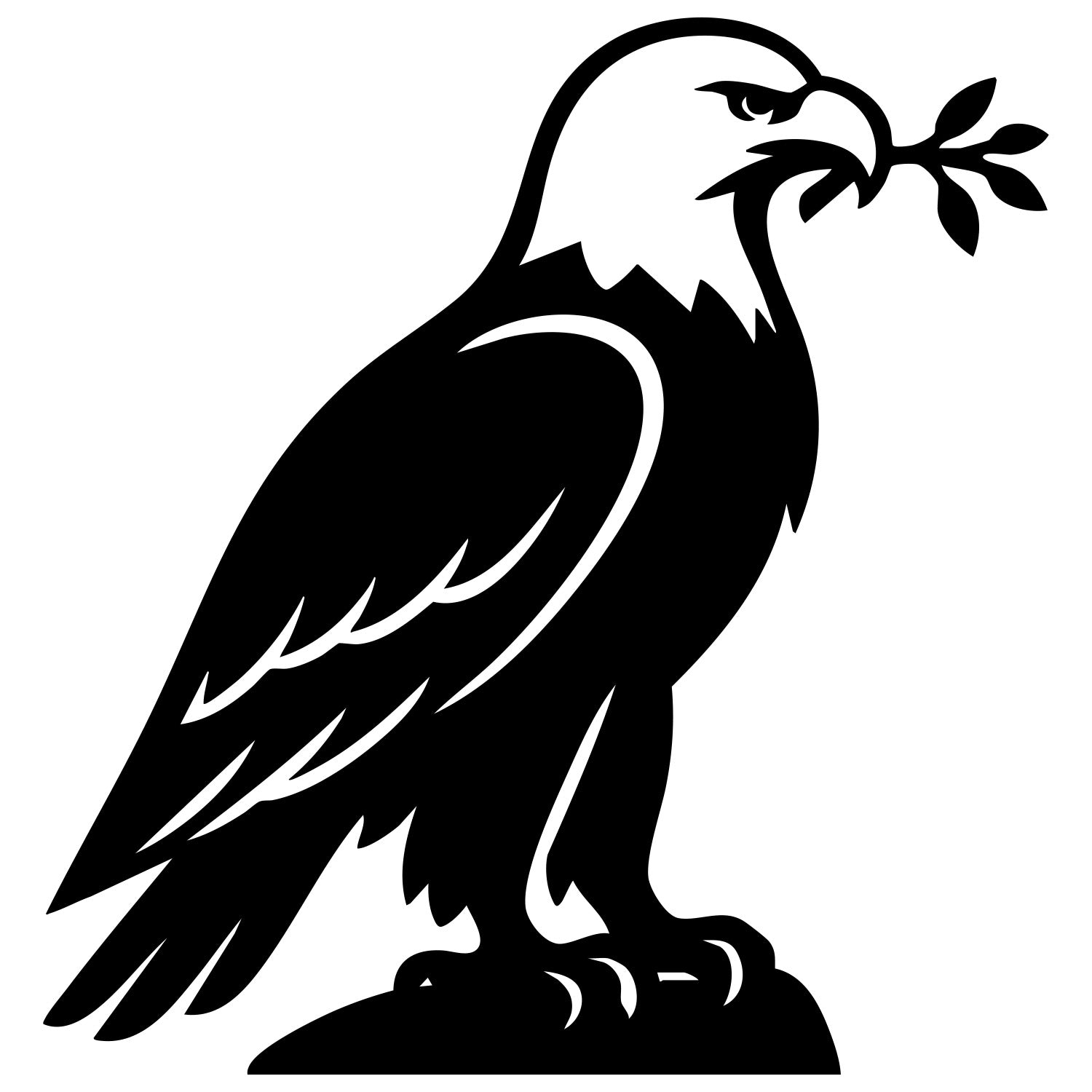 Bald Eagle DXF File – CNC Cutting Design | ABEAGLE31 – DXF Files for CNC