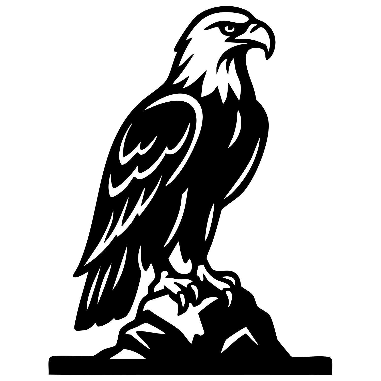 Bald Eagle DXF File – CNC Cutting Design | ABEAGLE5 – DXF Files for CNC