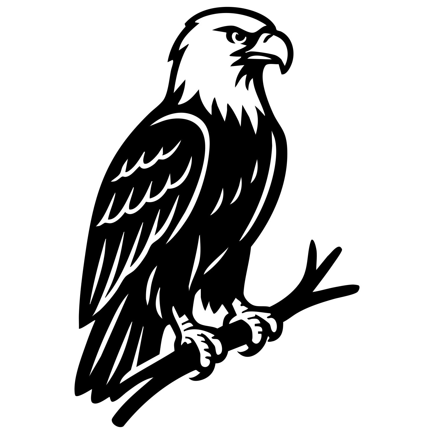 Bald Eagle DXF File – CNC Cutting Design | ABEAGLE102 – DXF Files for CNC