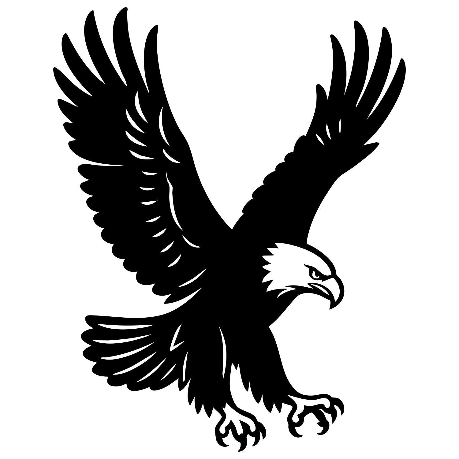 Bald Eagle DXF File – CNC Cutting Design | ABEAGLE107 – DXF Files for CNC