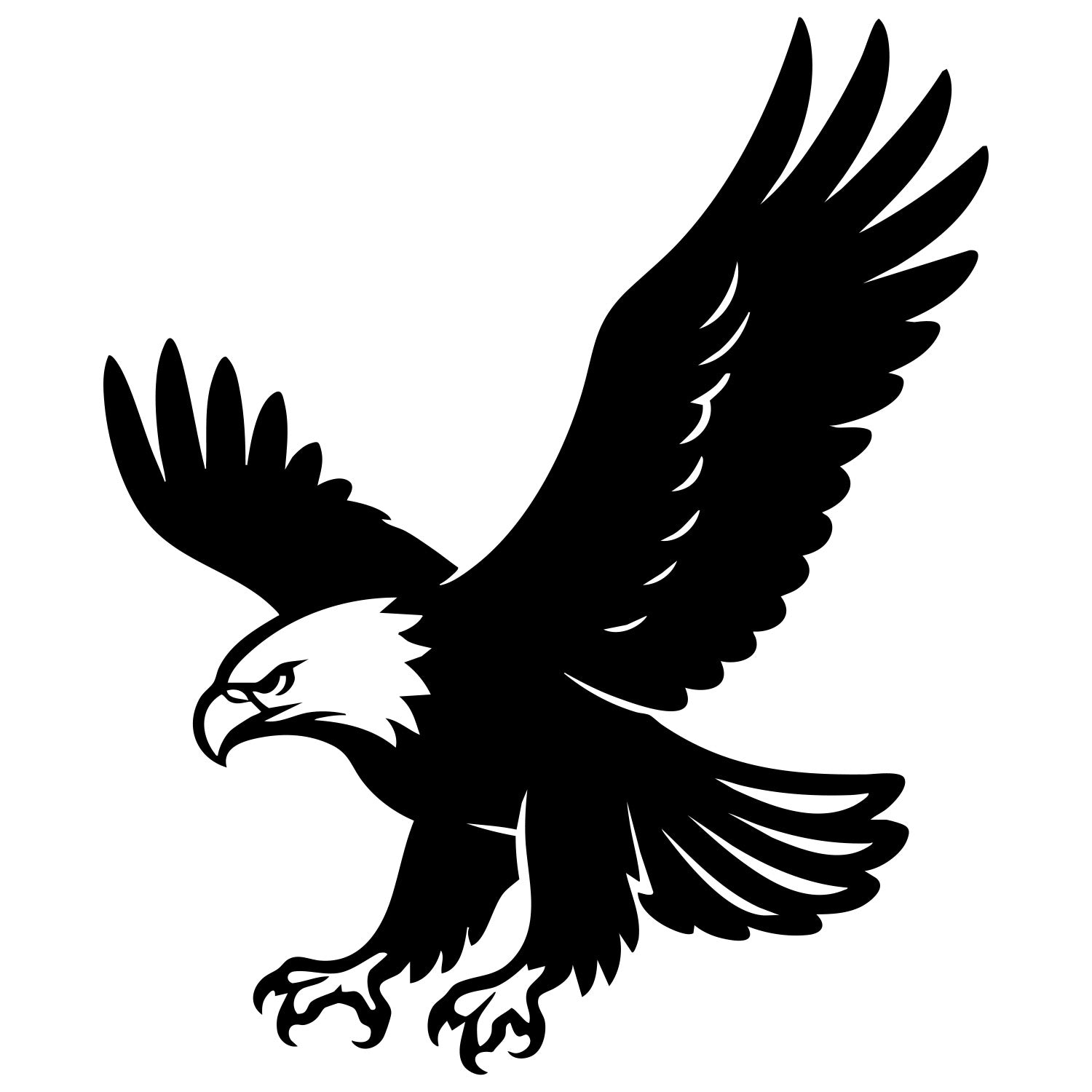 Bald Eagle DXF File – CNC Cutting Design | ABEAGLE108 – DXF Files for CNC