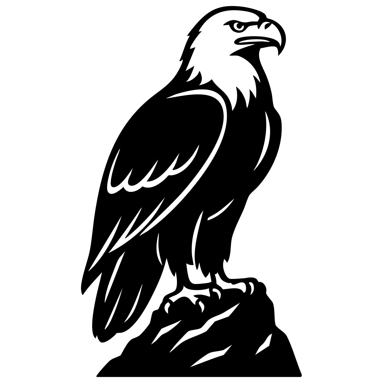 Bald Eagle DXF File – CNC Cutting Design | ABEAGLE111 – DXF Files for CNC