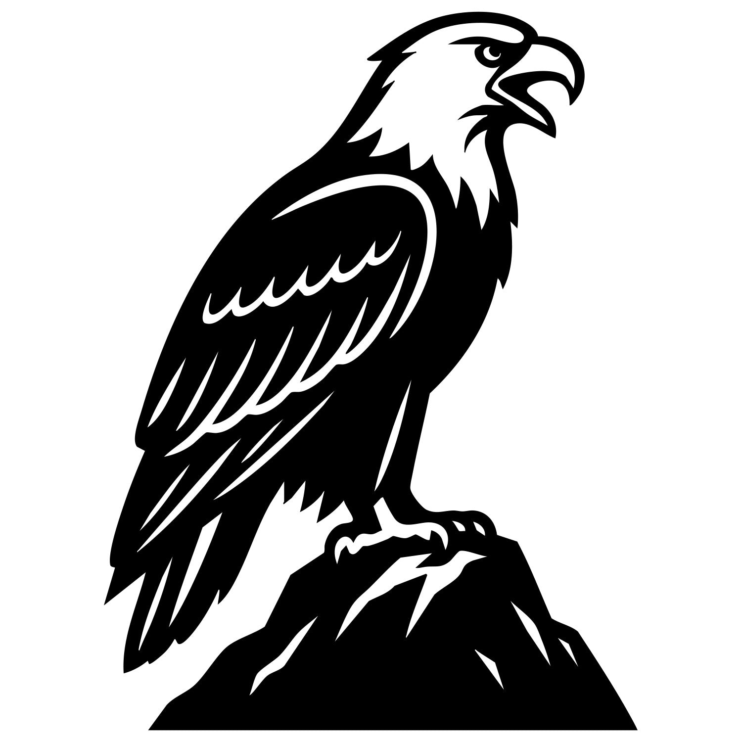Bald Eagle DXF File – CNC Cutting Design | ABEAGLE121 – DXF Files for CNC