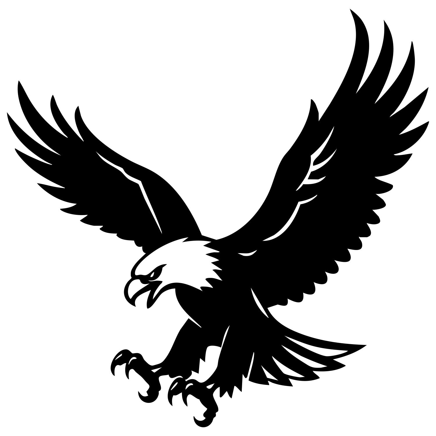 Bald Eagle DXF File – CNC Cutting Design | ABEAGLE56 – DXF Files for CNC