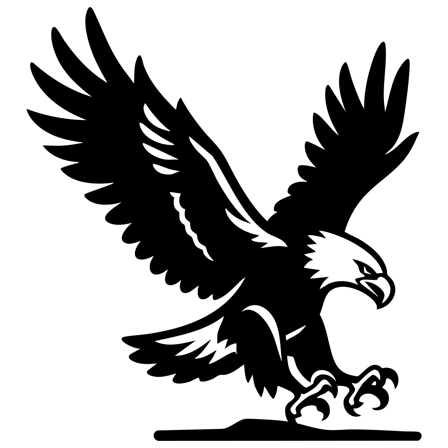 Bald Eagle DXF File – CNC Cutting Design | ABEAGLE58 – DXF Files for CNC