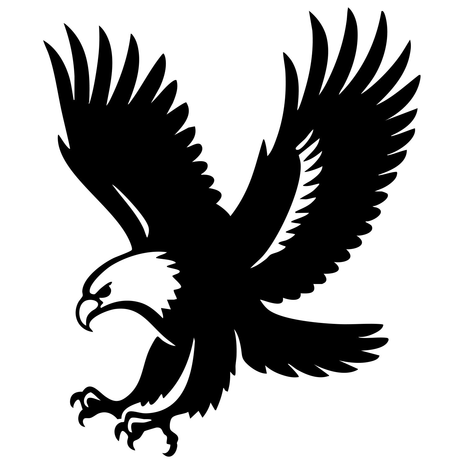 Bald Eagle DXF File – CNC Cutting Design | ABEAGLE61 – DXF Files for CNC