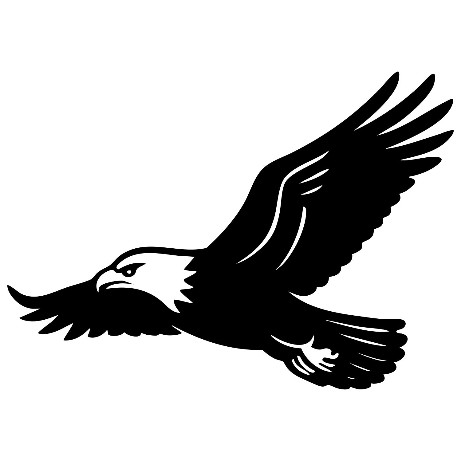 Bald Eagle DXF File – CNC Cutting Design | ABEAGLE63 – DXF Files for CNC