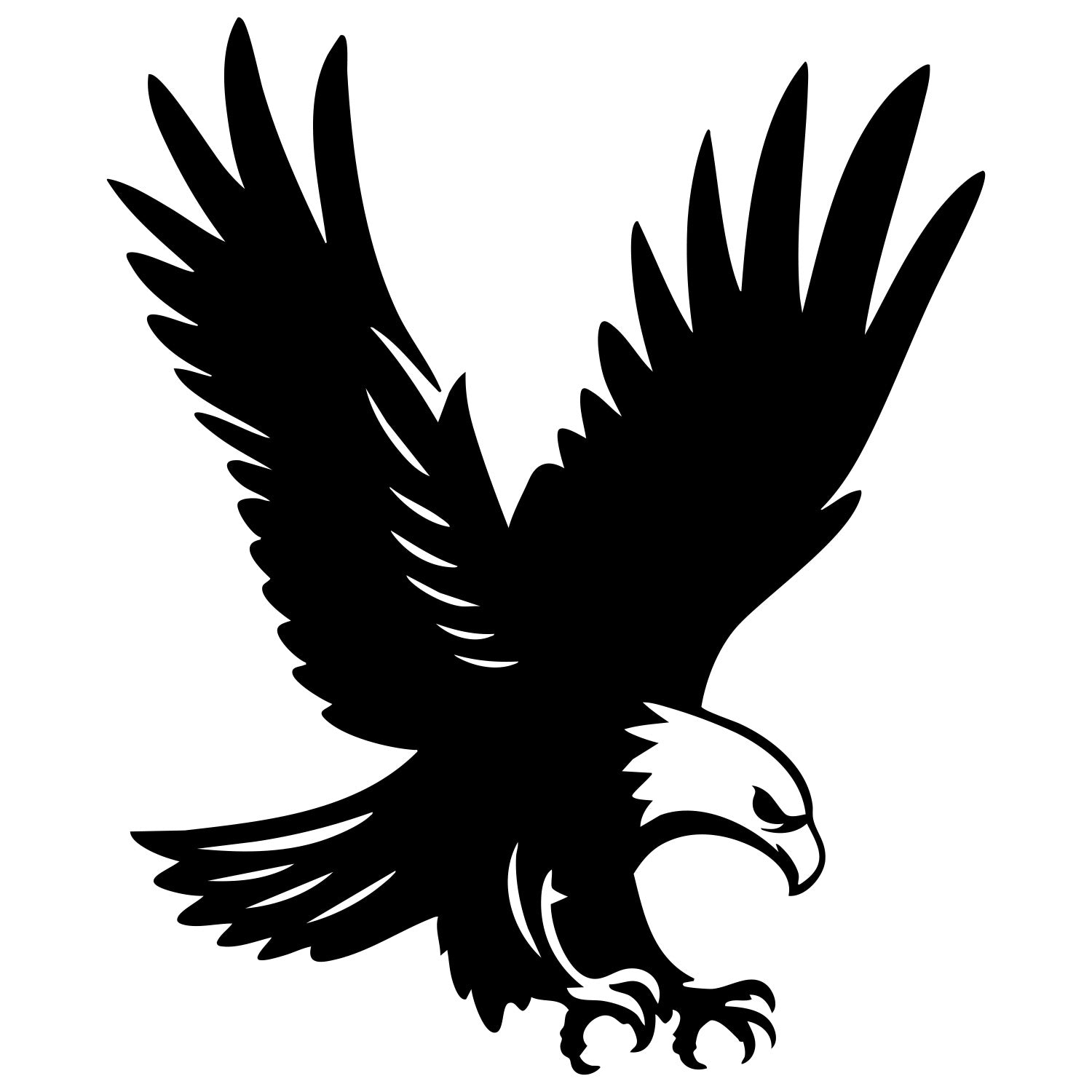 Bald Eagle DXF File – CNC Cutting Design | ABEAGLE74 – DXF Files for CNC