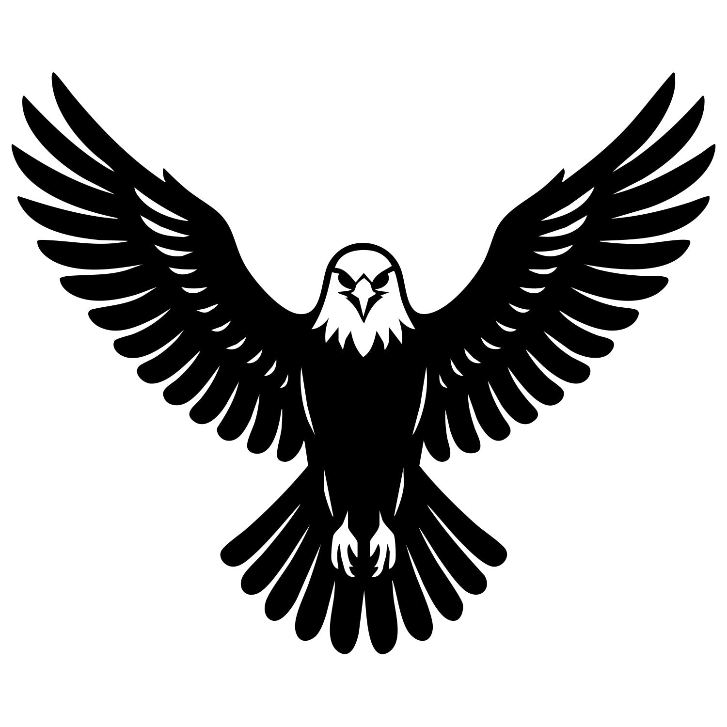 Bald Eagle DXF File – CNC Cutting Design | ABEAGLE97 – DXF Files for CNC