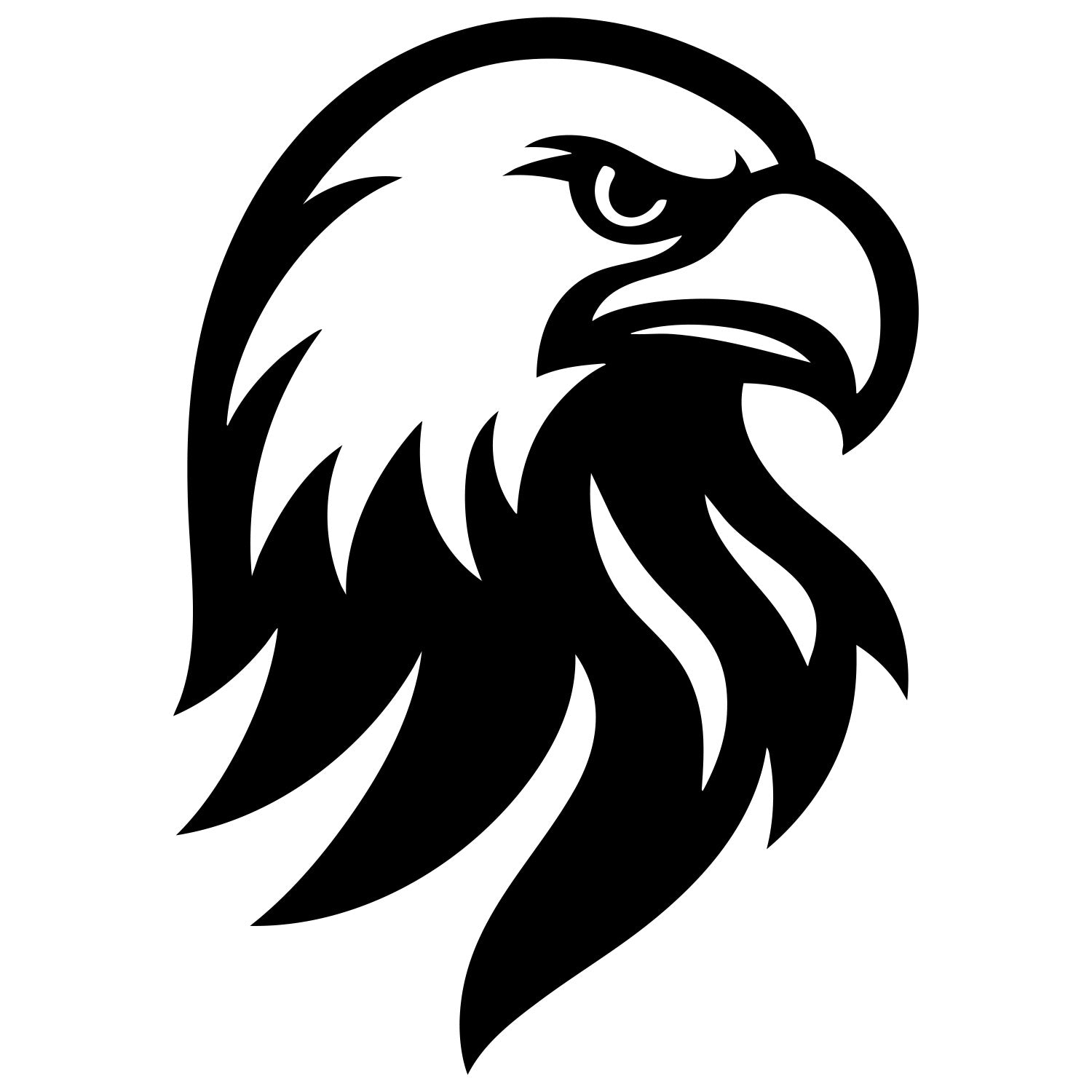 Bald Eagle Head DXF File – CNC Cutting Design | ABEAGLE93 – DXF Files ...