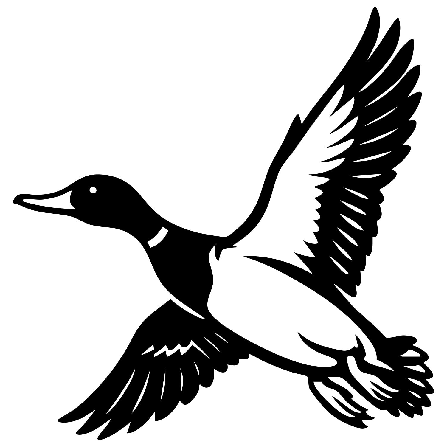 Mallard Duck DXF File – CNC Cutting Design | ABDUCK68 – DXF Files for CNC